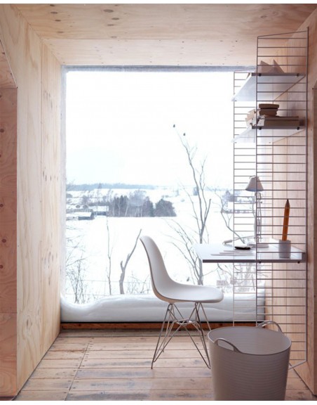 String System Workspace Set 1 Walnut - Black